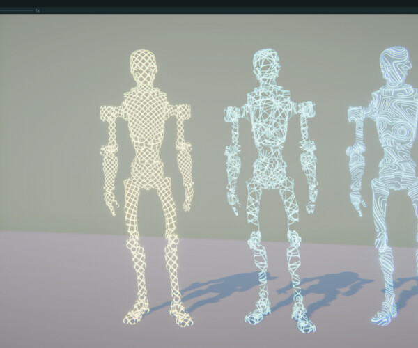 ArtStation - Unity VFX - Wireframe Effect | Game Assets