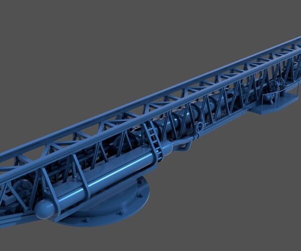 ArtStation - Italian navy WW2 catapult 1-200 scale - 3D PRINTING ...