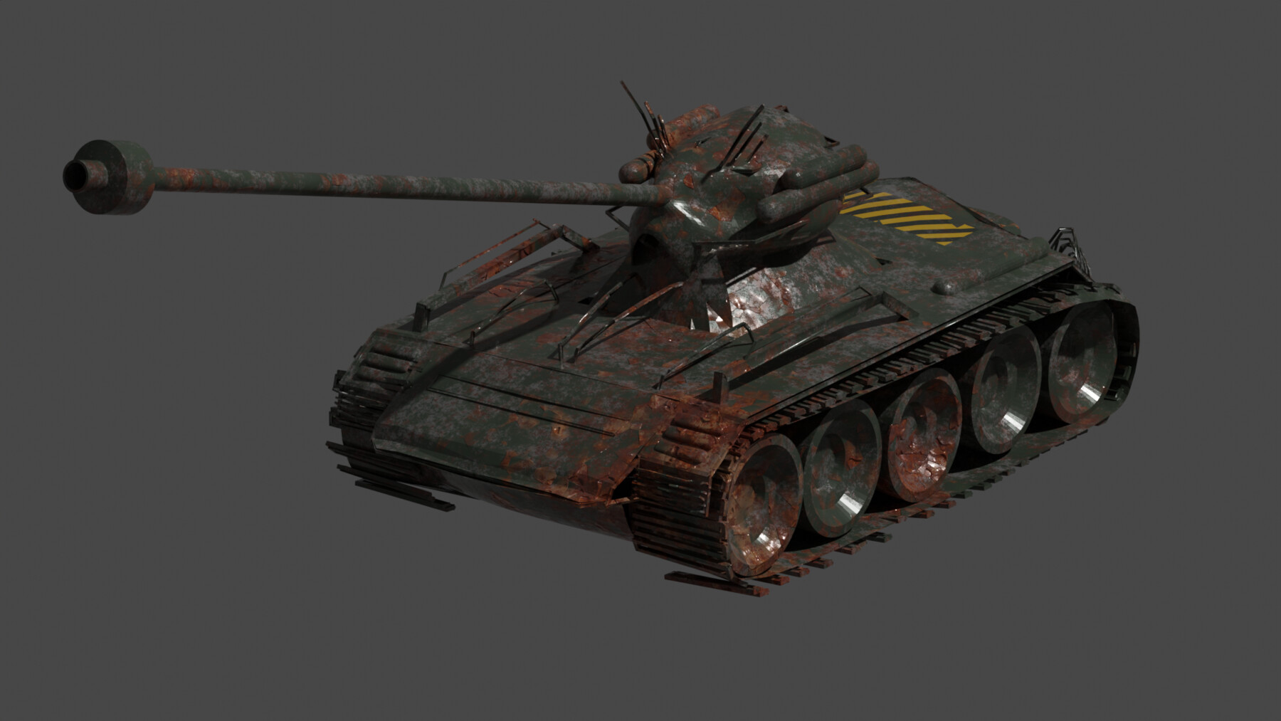 ArtStation - abandoned tank | asset | blender | warzone | Resources