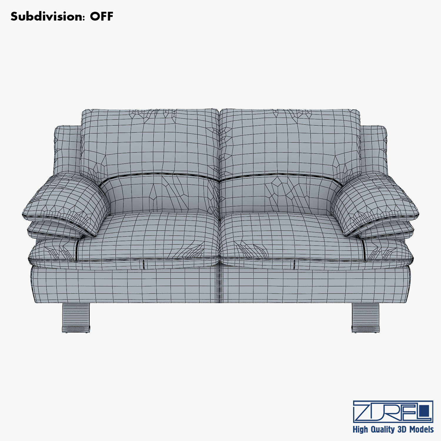 ArtStation - Z742 Sofa v 2 177cm | Resources