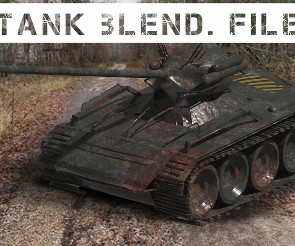 ArtStation - abandoned tank | asset | blender | warzone | Resources