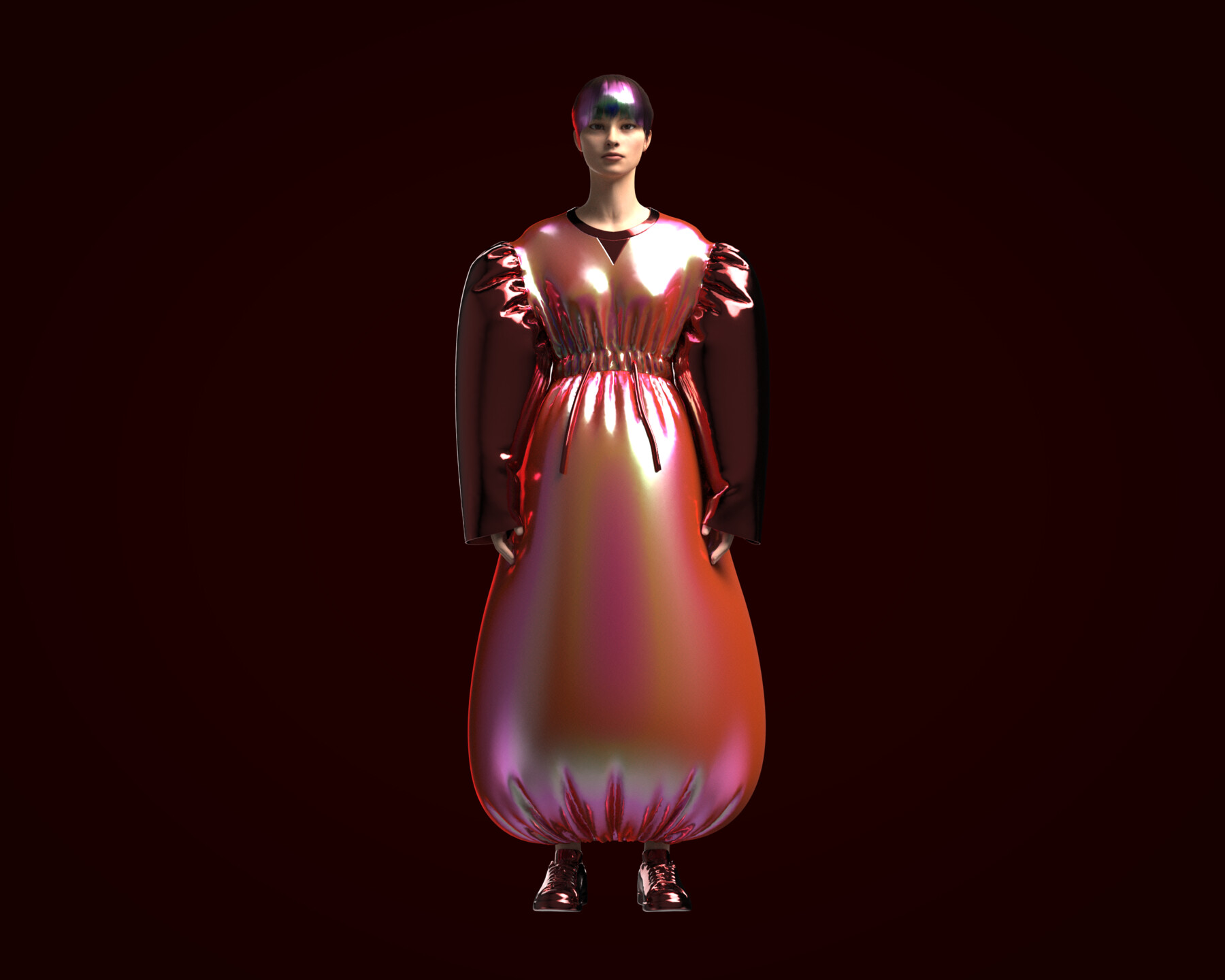 ArtStation - Girls Outdoor Dress-NFT In Low Poly | Resources