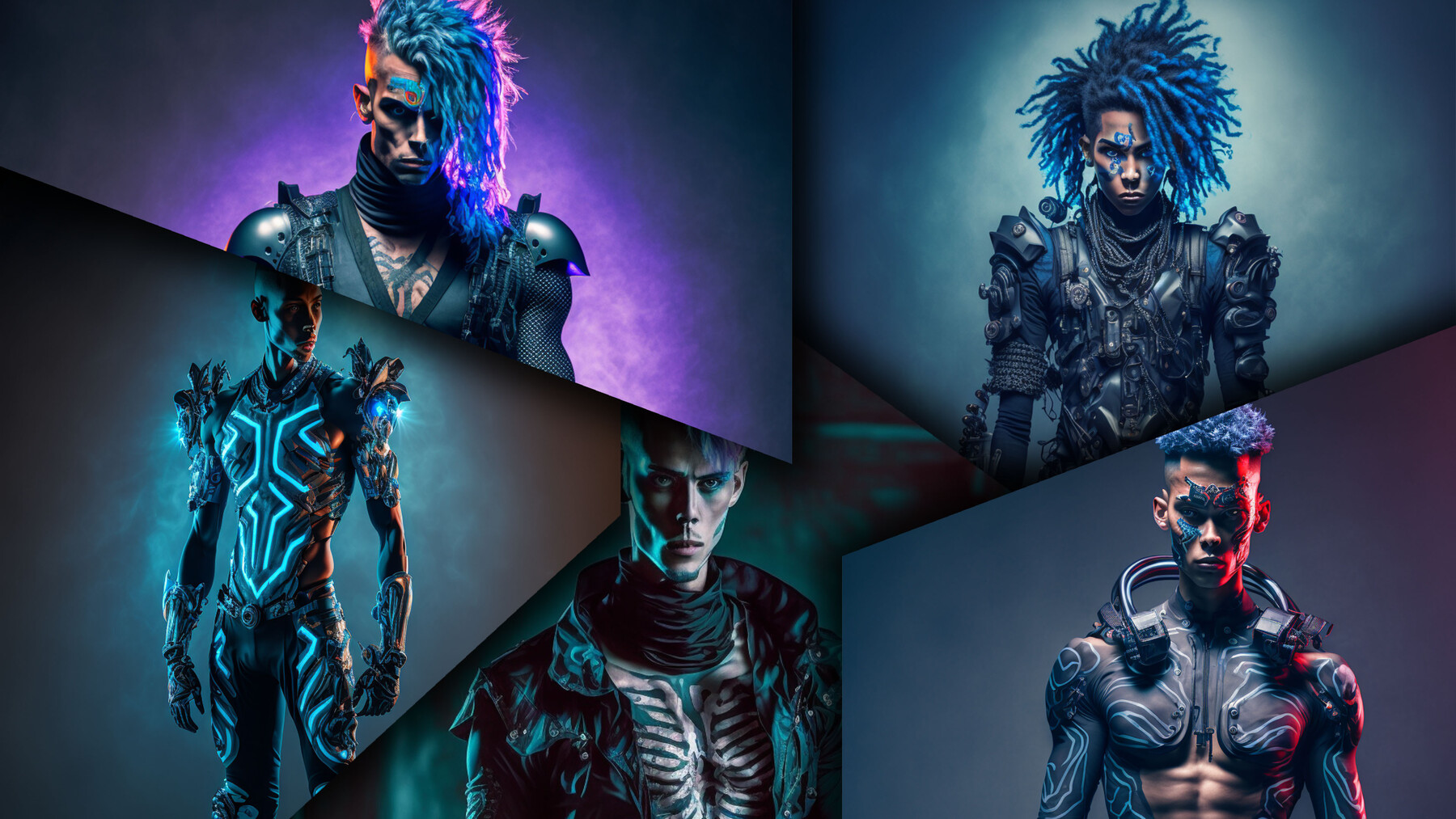 ArtStation - 108 Cyber Goth Boy (More Than 8K Resolution) | Artworks