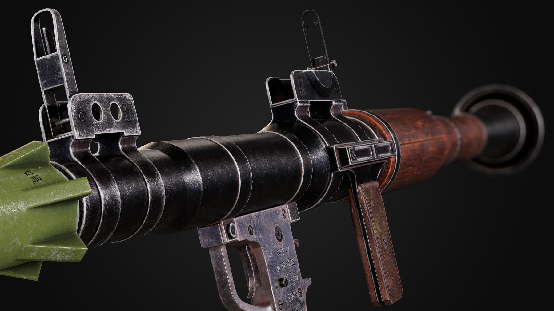 ArtStation - RPG-7 rocket launcher game ready asset | Game Assets