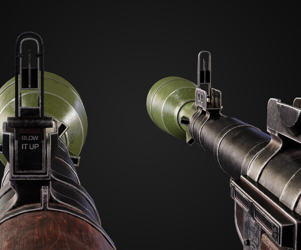 ArtStation - RPG-7 rocket launcher game ready asset | Game Assets