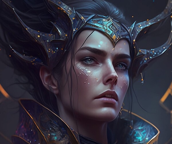 ArtStation - The Cosmic Sorceress | Artworks