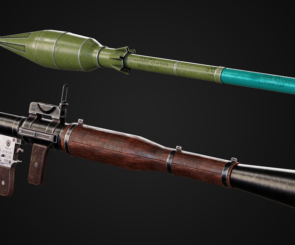 ArtStation - RPG-7 rocket launcher game ready asset | Game Assets