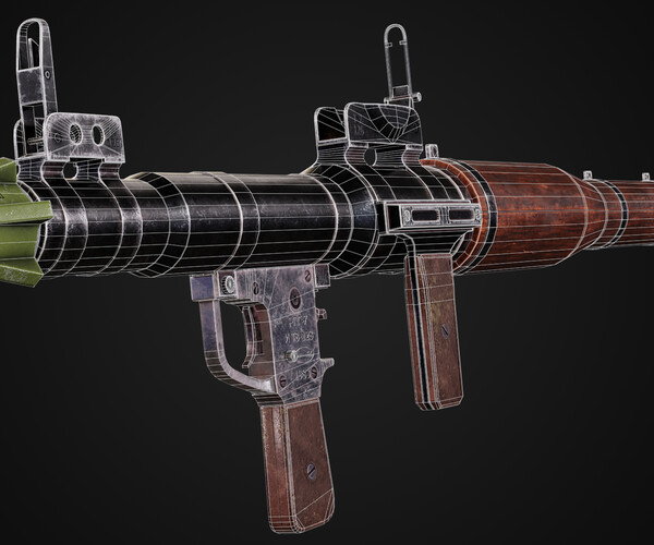 ArtStation - RPG-7 rocket launcher game ready asset | Game Assets