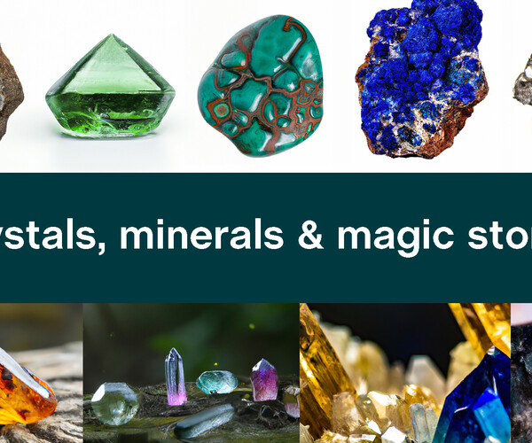 ArtStation - Crystals, minerals & magic stones: 100 reference photo ...