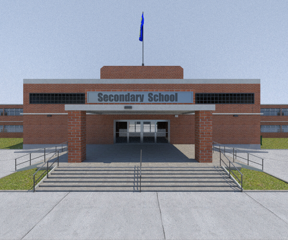 ArtStation - College School Secondary | Game Assets