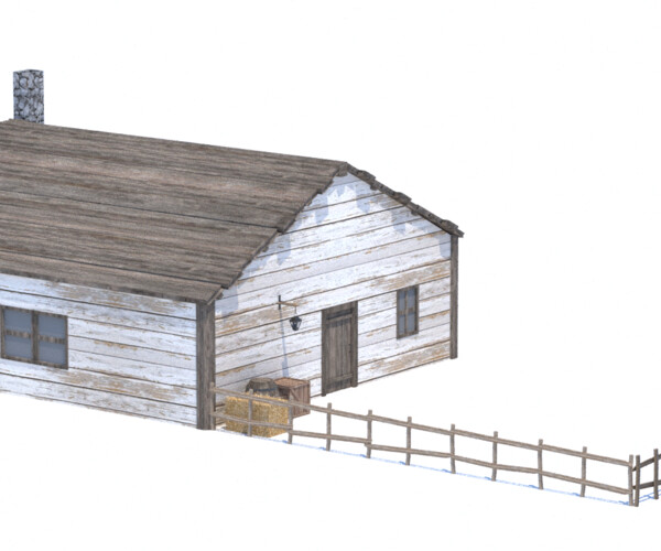 ArtStation - Package Rustic Wooden Houses with interiors | Game Assets