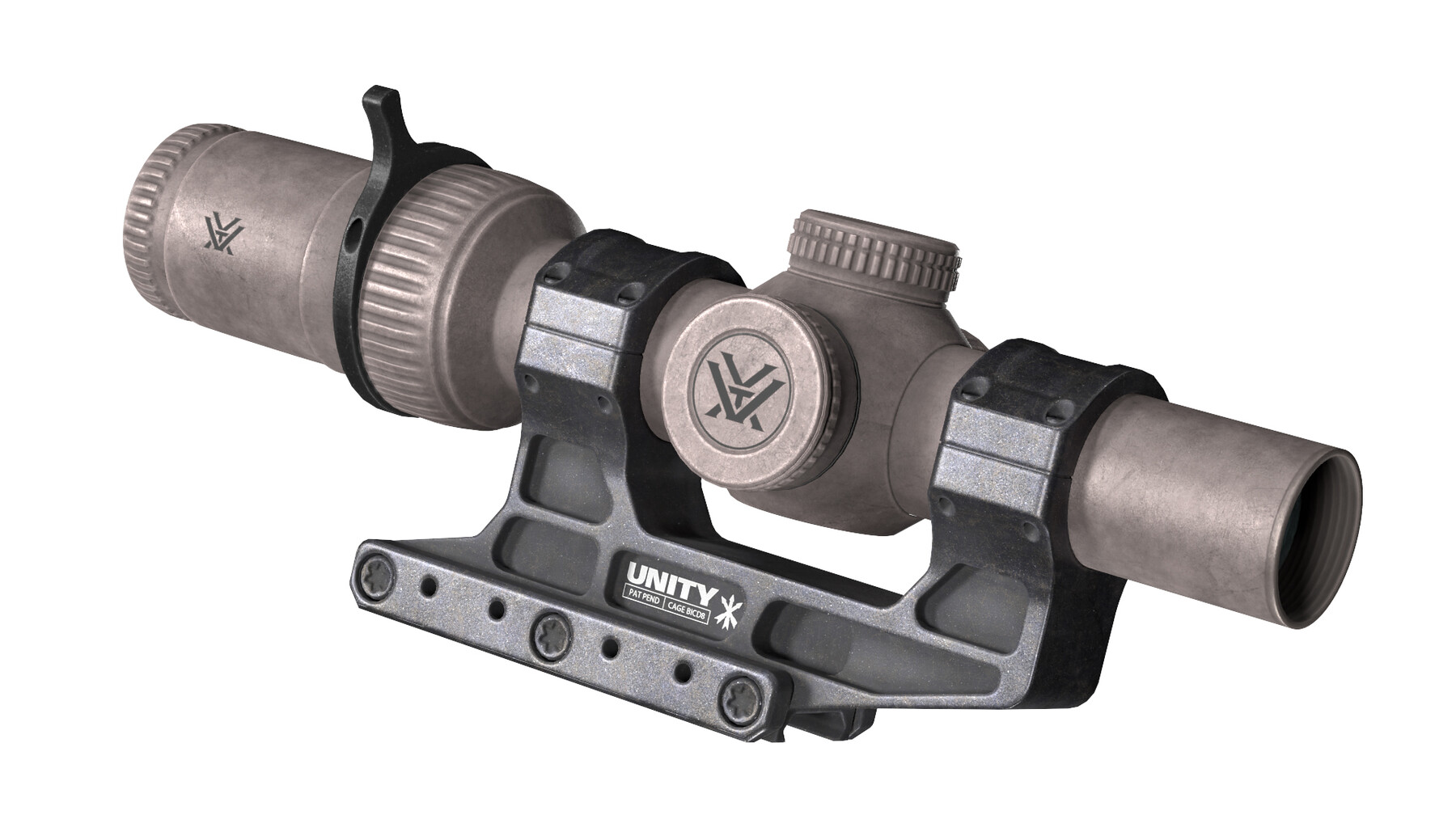 ArtStation - MILITARY VORTEX 1X8 LPVO RIFLE SCOPE | Game Assets