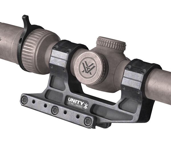 ArtStation - MILITARY VORTEX 1X8 LPVO RIFLE SCOPE | Game Assets