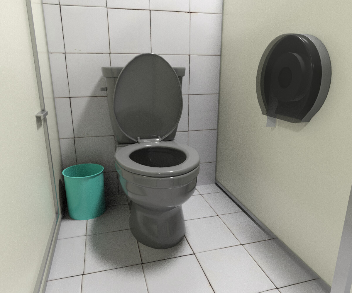 ArtStation - Classic Public Bathroom | Game Assets