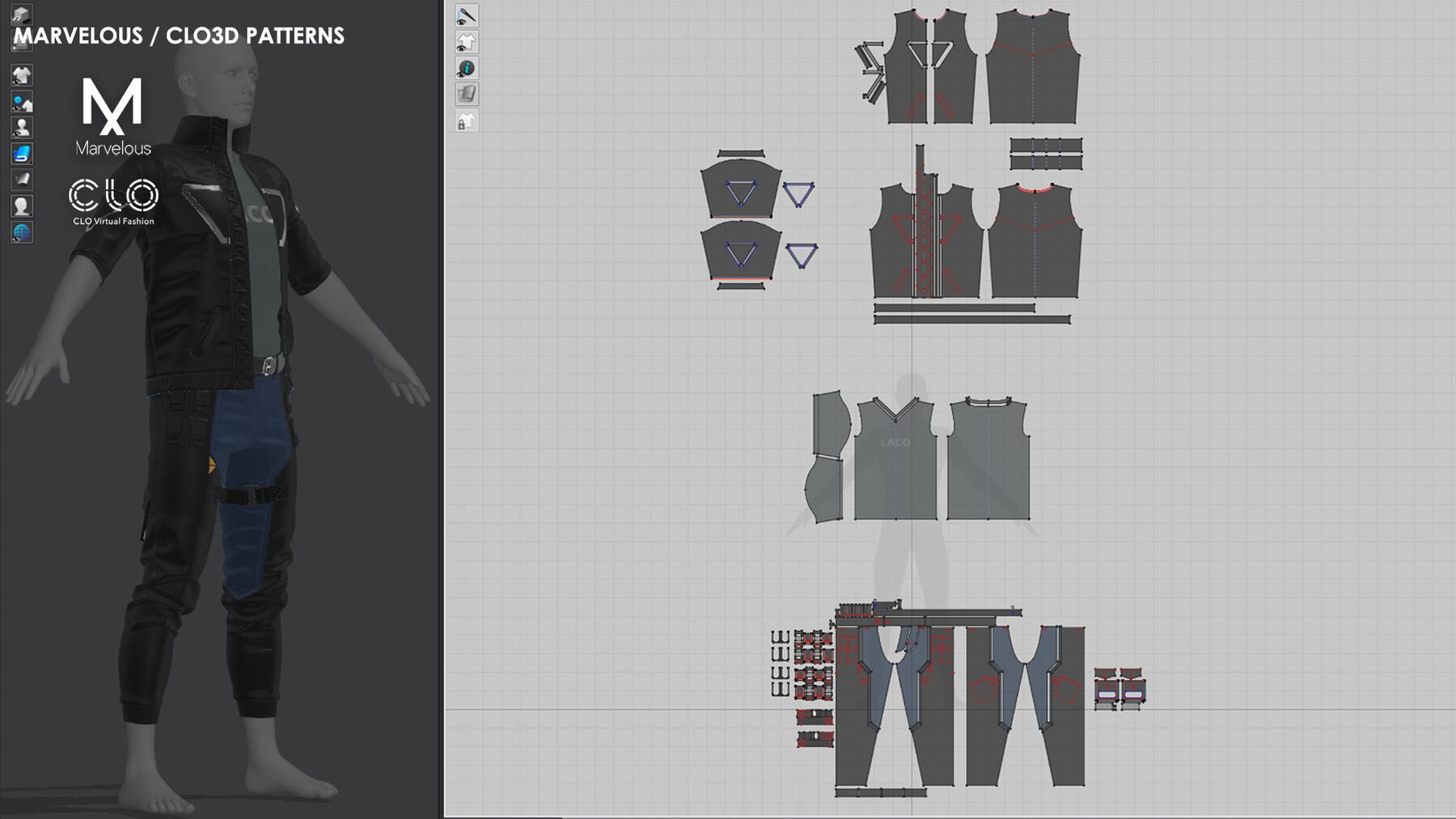 ArtStation - Men's Outfit 12 - Marvelous / CLO Project file +Video ...