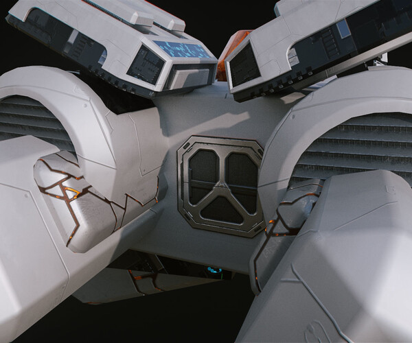 ArtStation - Spaceship Fighter - Source Files Attached 4K Textures | Game Assets