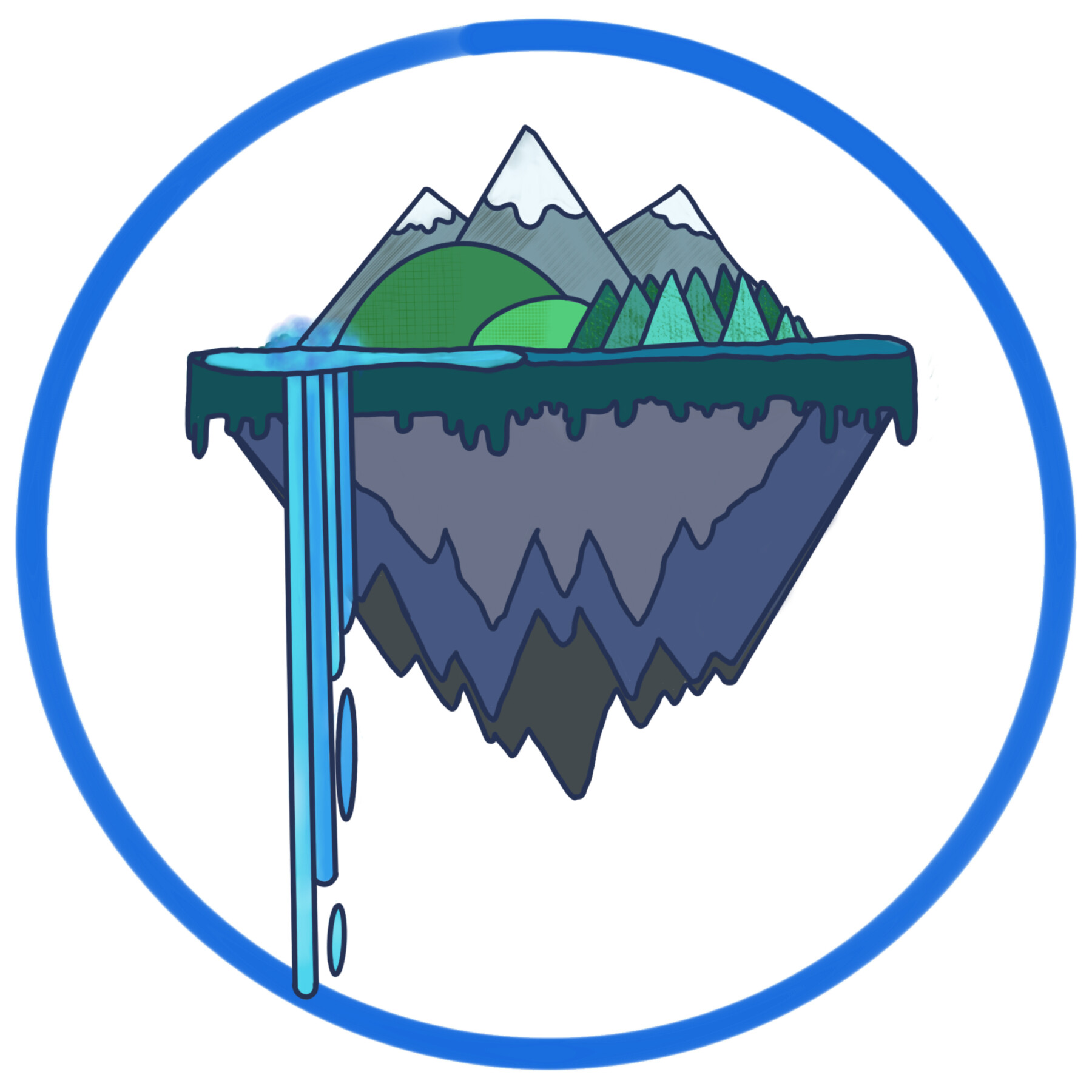 ArtStation - Floating Blue Island Mana | Artworks