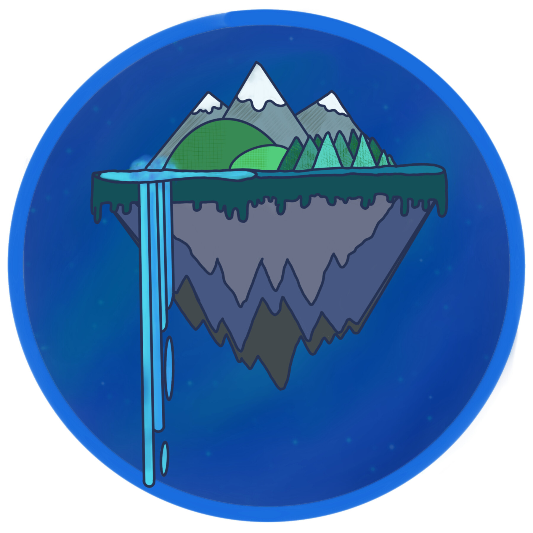 ArtStation - Floating Blue Island Mana | Artworks