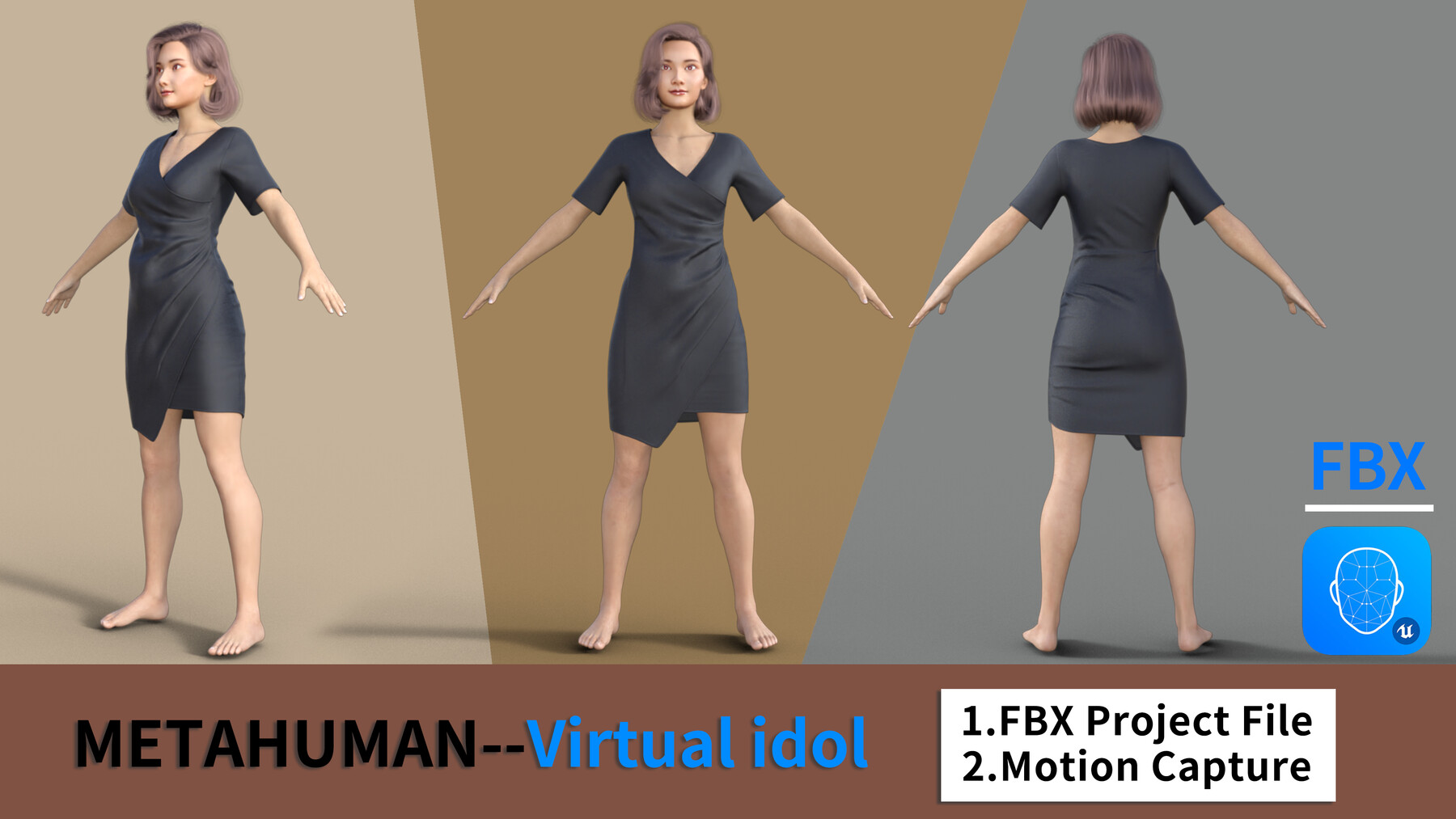 ArtStation - Deyonna-Mature sexy short hair beauty//blendshape facial capture/Unreal engine 4 ...