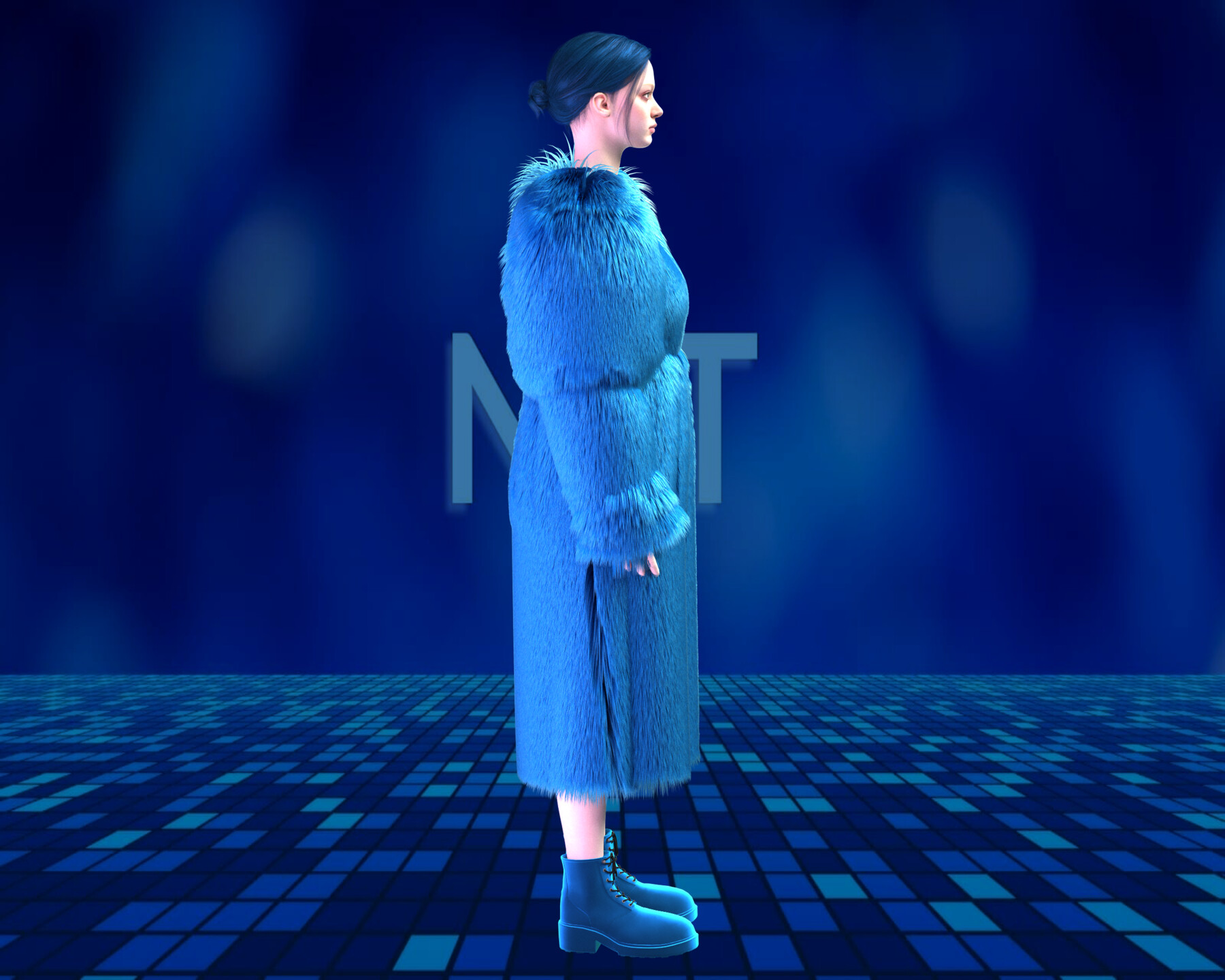 ArtStation - NFT-Ladies Fur Dress | Resources