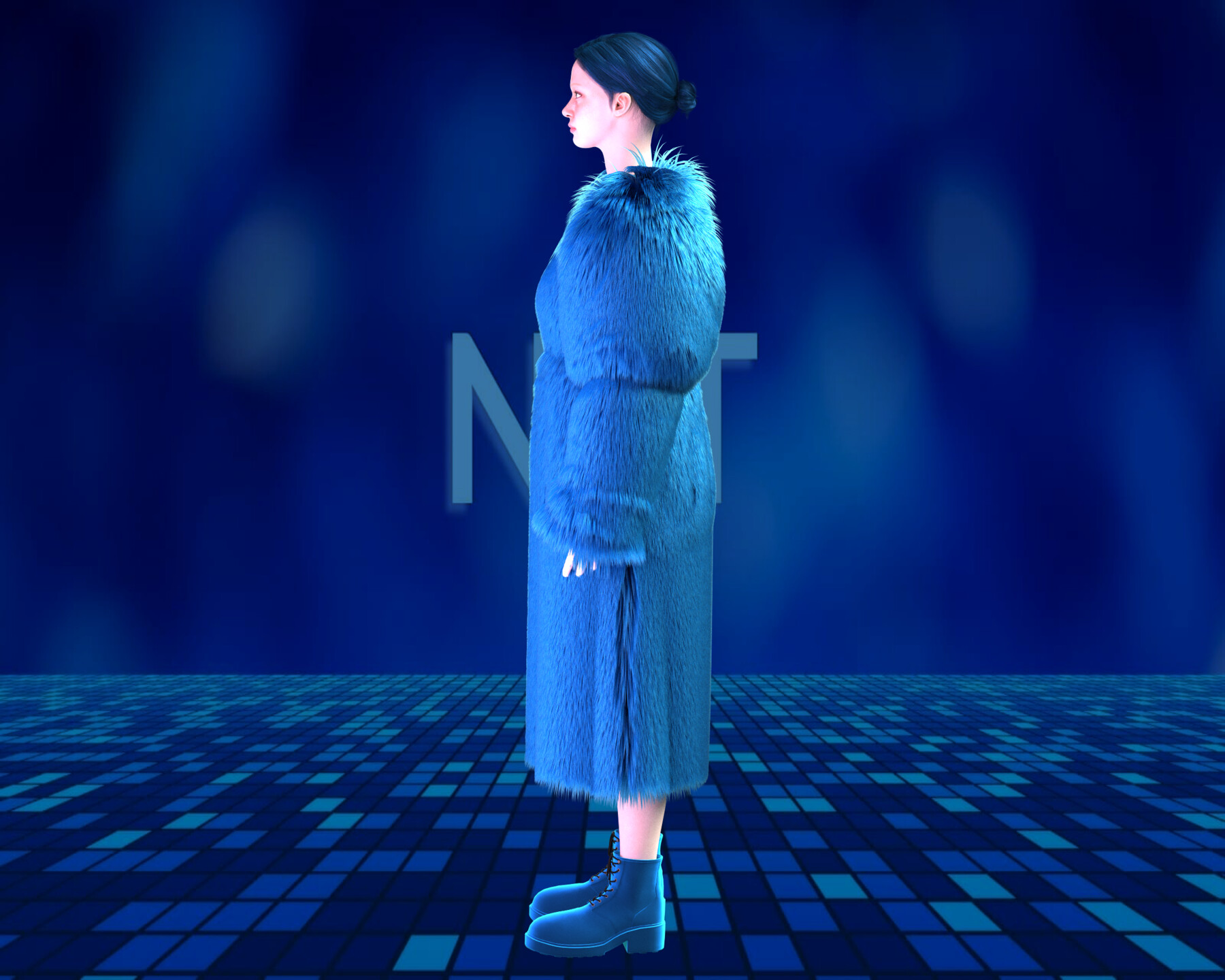 ArtStation - NFT-Ladies Fur Dress | Resources