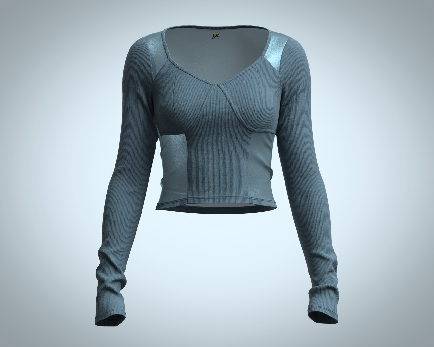 ArtStation - Girls Ribbed Crop Tops | Resources