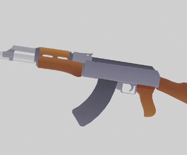 ArtStation - Low Poly AK | Game Assets