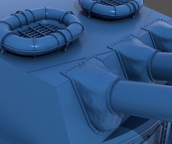 ArtStation - 381mm WW2 Italian turret n2 1/200 scale - 3D PRINTING ...