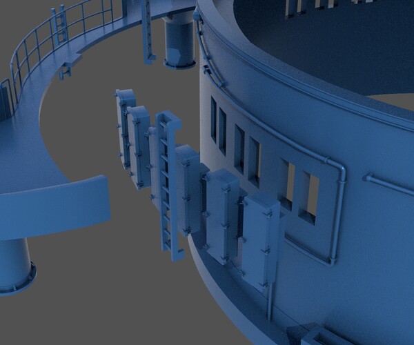 ArtStation - 381mm WW2 Italian turret n2 1/200 scale - 3D PRINTING ...