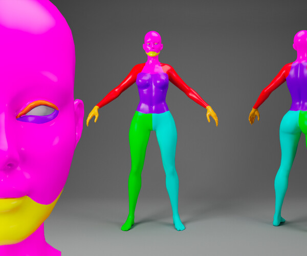 ArtStation - Character Basemesh Kit - Real Time/3D Assets/Files(MB, ZTL, OBJ, FBX) | Resources