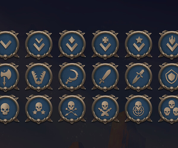 ArtStation - Rank Icons | Game Assets