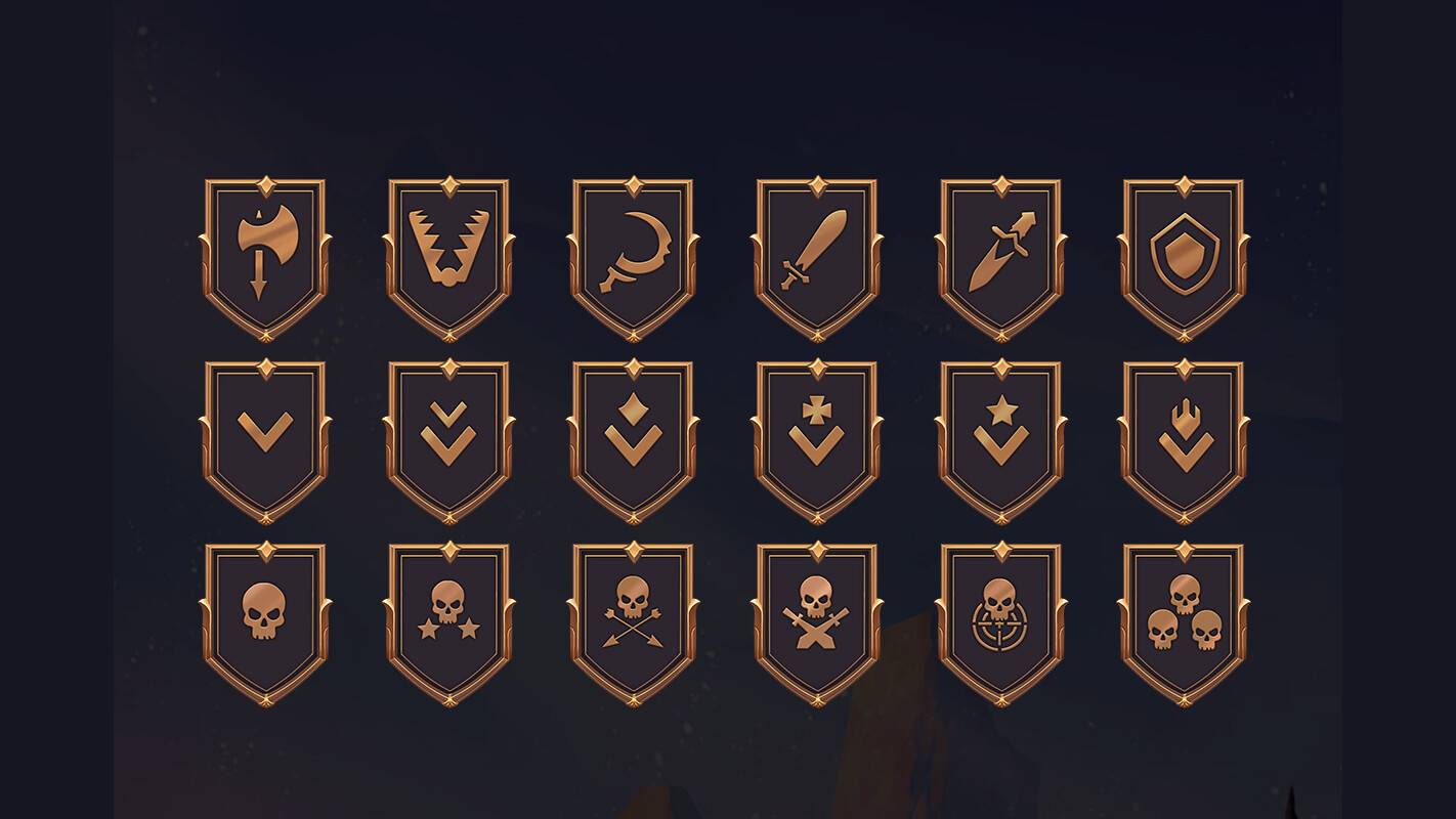 ArtStation - Rank Icons | Game Assets