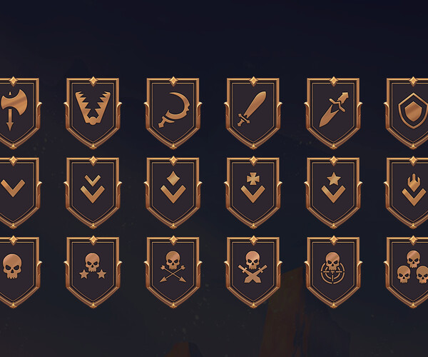 ArtStation - Rank Icons | Game Assets