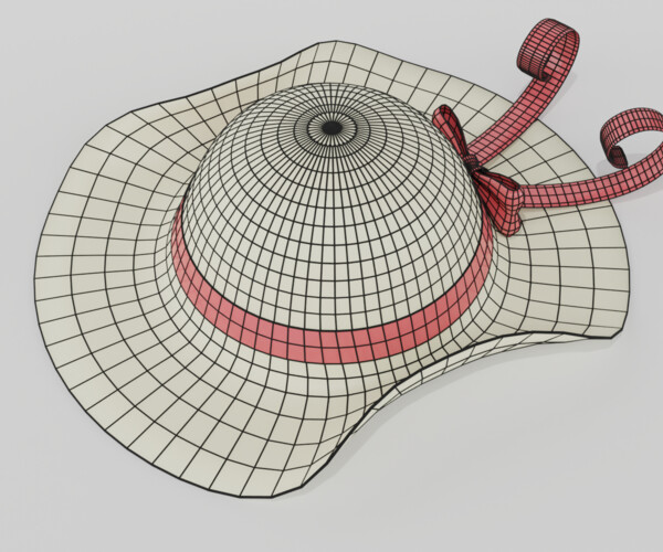 ArtStation - woman hat 3D model | Resources