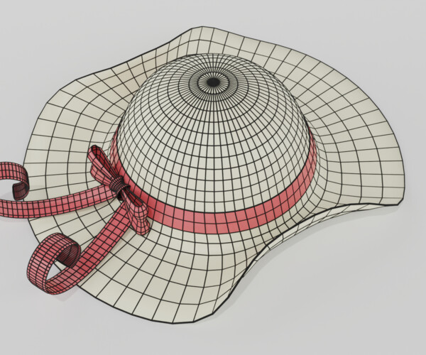 ArtStation - woman hat 3D model | Resources