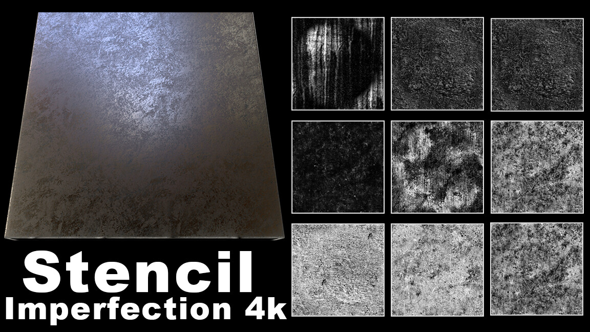 ArtStation - Stencil Imperfection 4K | Brushes