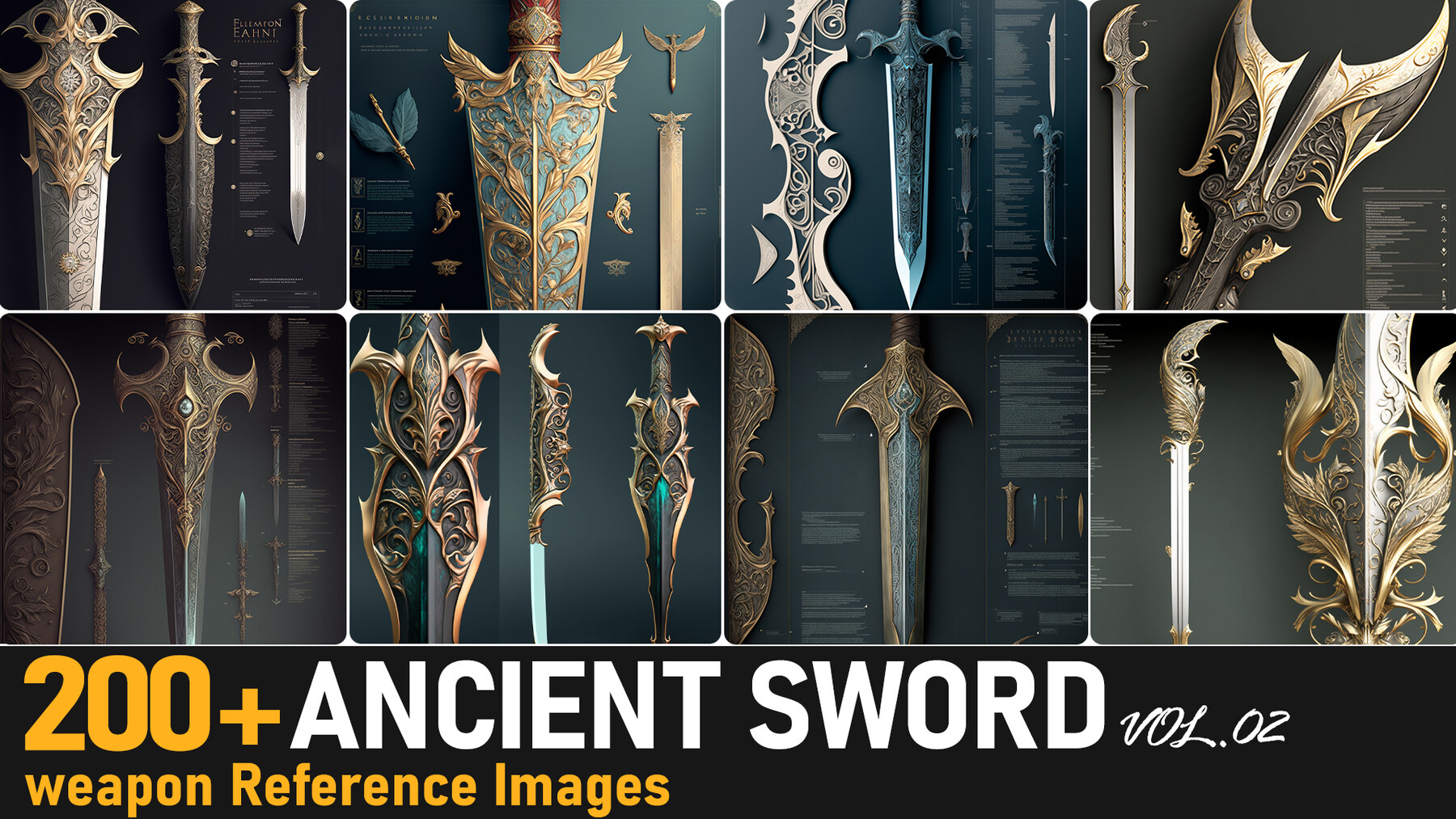ArtStation - Ancient Sword VOL.02|4K Reference Images | Artworks