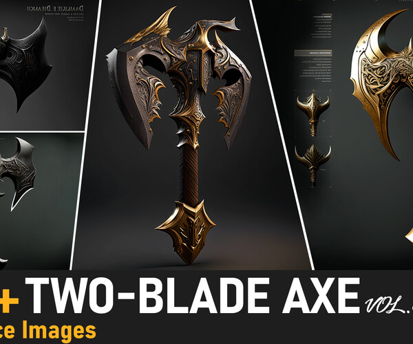 ArtStation - Two-Blade Axe VOL.01|4K Reference Images | Artworks