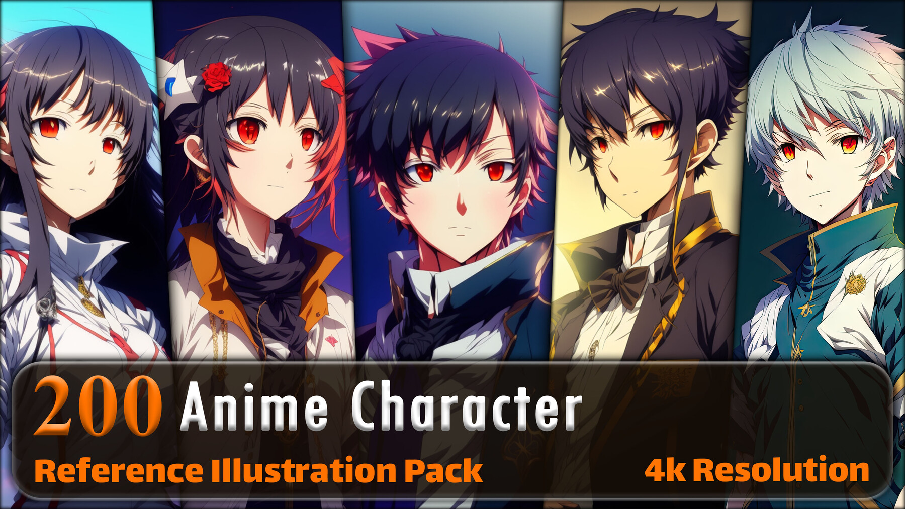 ArtStation - 200 Anime Character Reference Pack | 4K | v.1 | Artworks