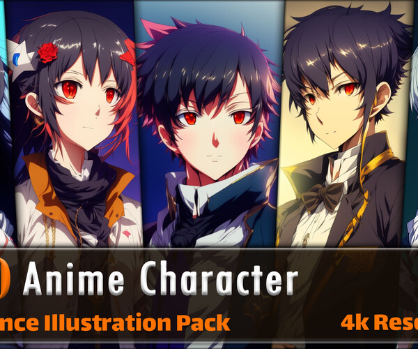 ArtStation - 200 Anime Character Reference Pack | 4K | v.1 | Artworks
