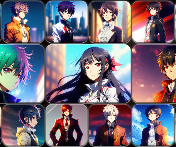 ArtStation - 200 Anime Character Reference Pack | 4K | v.1 | Artworks