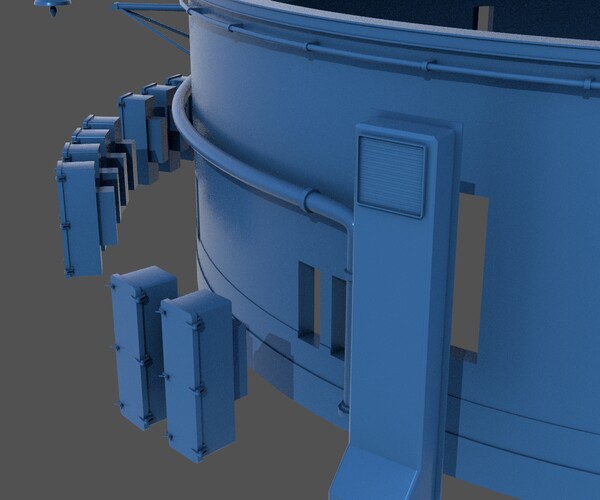 ArtStation - 381mm WW2 Italian turret n3 1/200 scale - 3D PRINTING ...