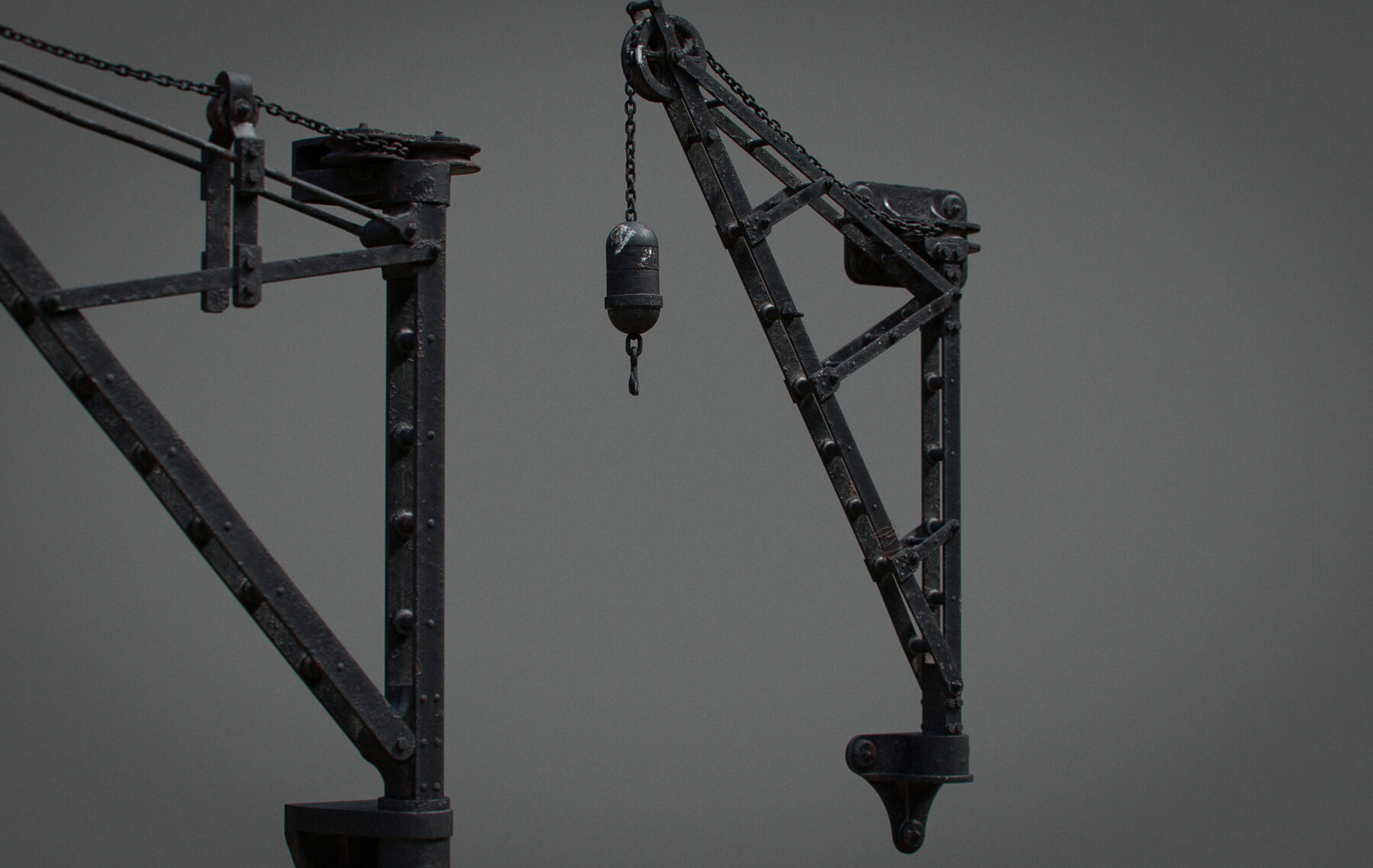 ArtStation - Victorian Industrial Wall Hoists Cranes | Resources