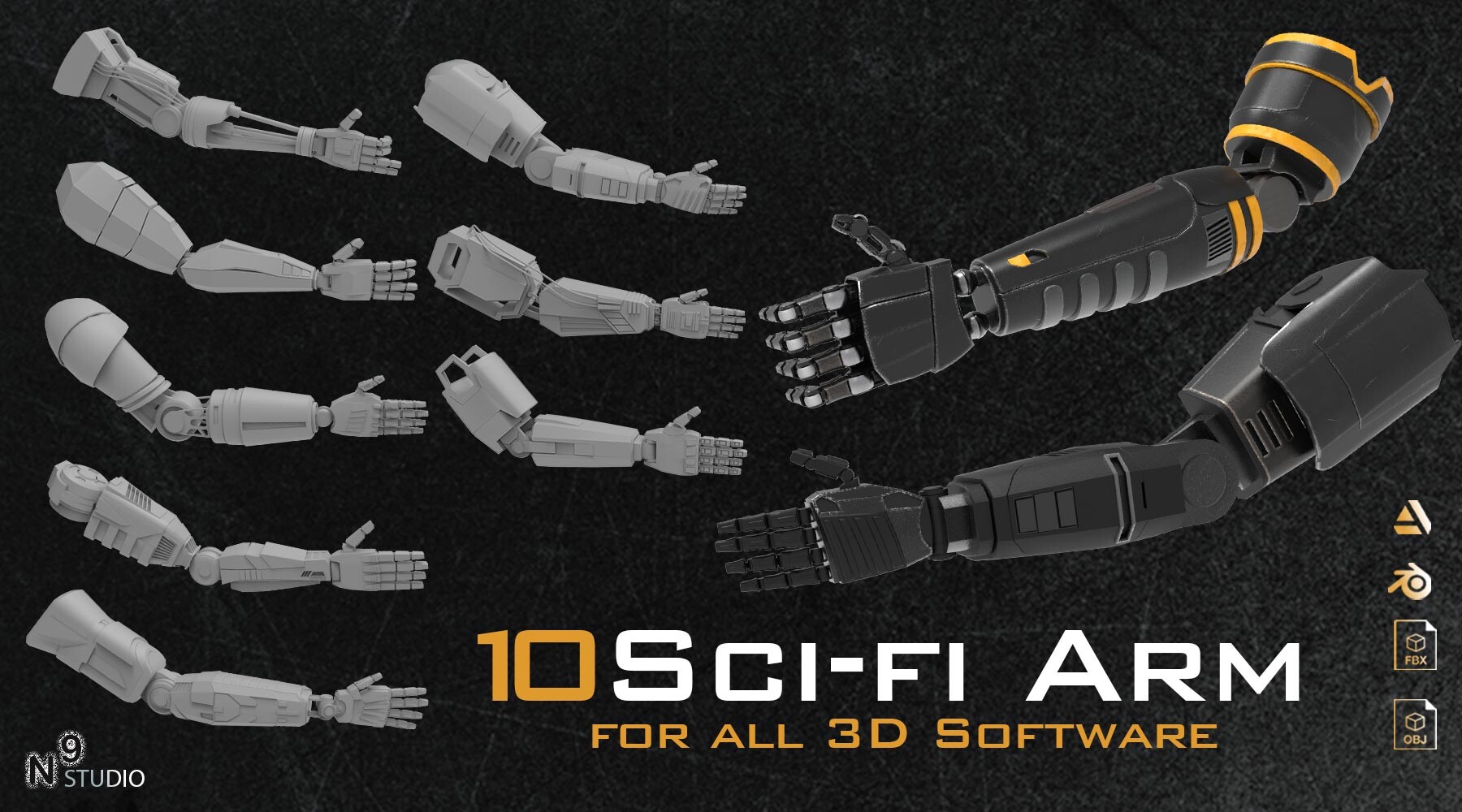 ArtStation - SCI-FI ARM | Game Assets