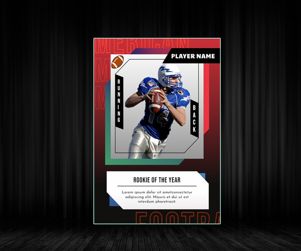 ArtStation - 7 in 1 Sports trading card Photoshop templates | Artworks