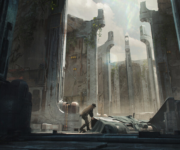 ArtStation - Ancient Sci Fi Kitbash | Game Assets