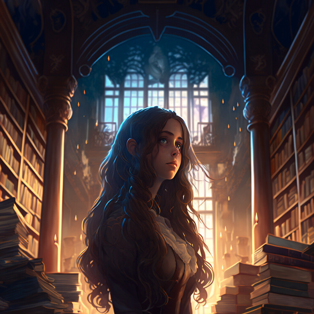 ArtStation - Lost in Time: A Girl's Adventure in an Ancient Library 10 ...