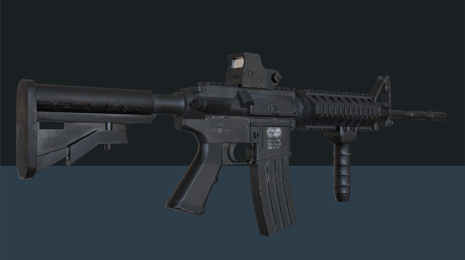ArtStation - M4a1 Gun Ready For Game | Game Assets
