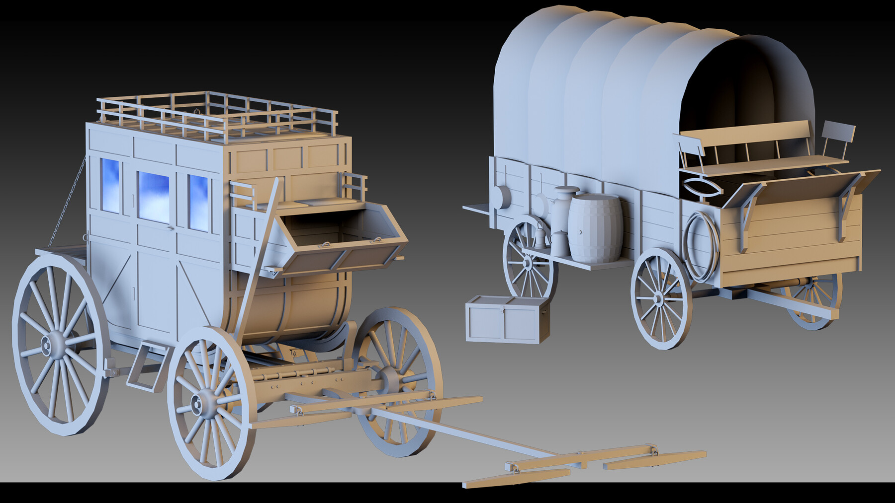 ArtStation - 28 Chariots- High detail 3d models | Resources