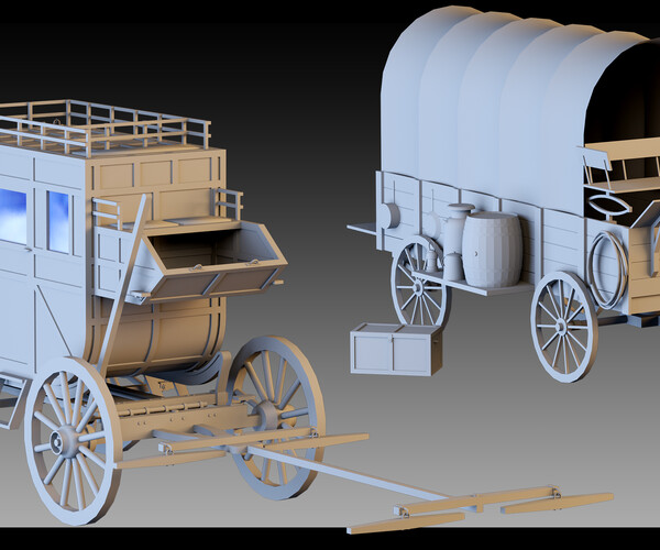 ArtStation - 28 Chariots- High detail 3d models | Resources